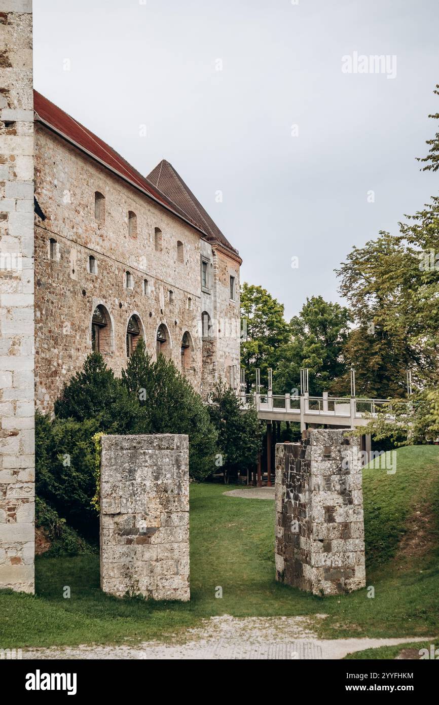 Ljubljana Castle, a castle complex standing on Castle Hill above ...