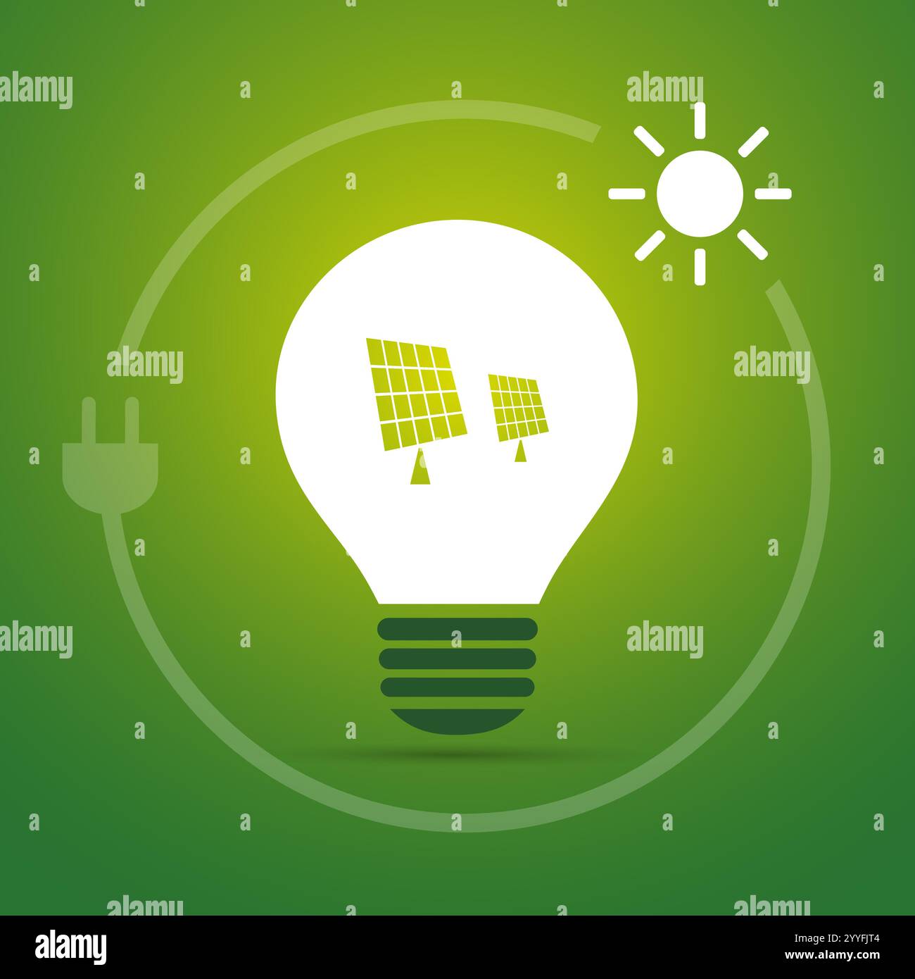 Sustainable Resources, Renewable, Reusable Green Solar Energy Concept ...