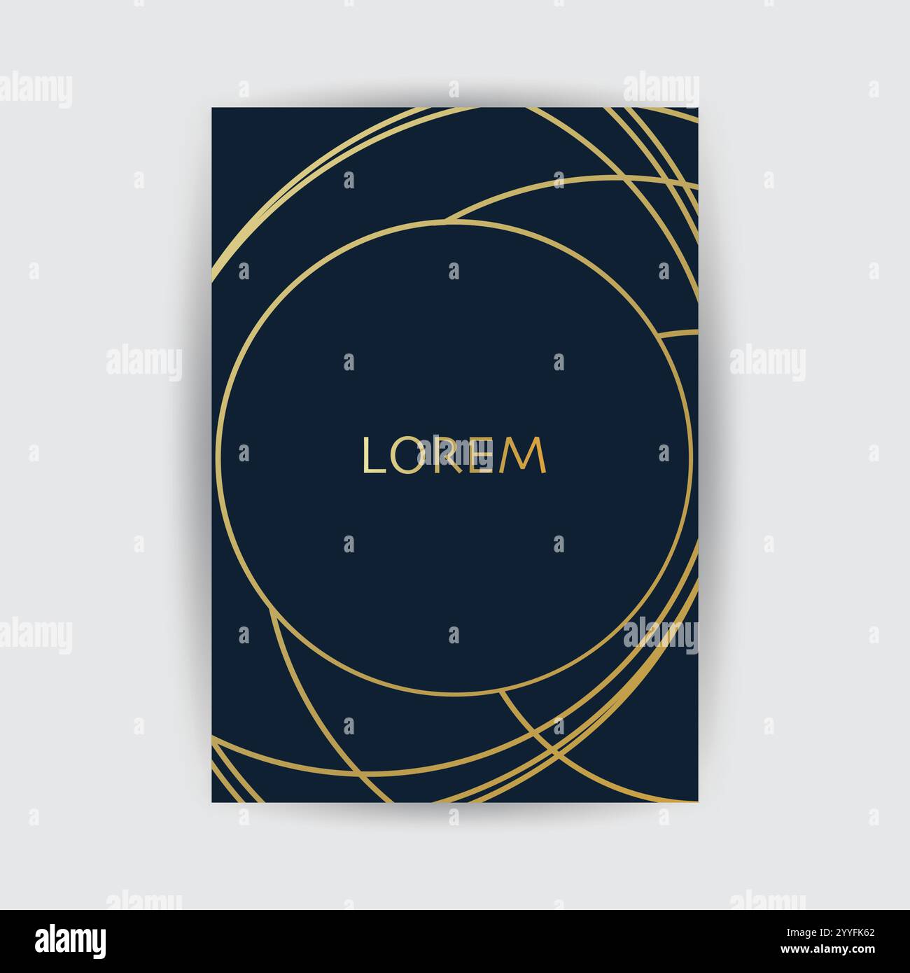 Golden Geometric Frame, Lines Pattern - Minimalist Geometrical Art Deco ...