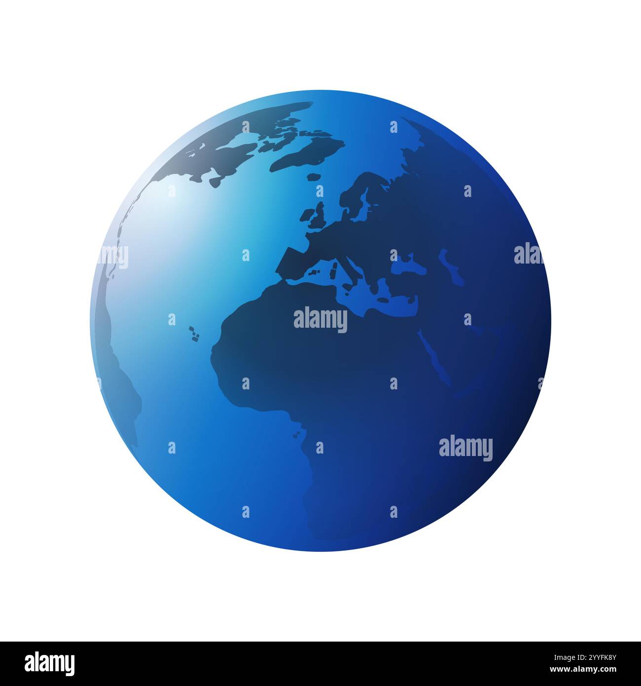 Blue Earth Globe Design Layout - Global Business, Technology ...