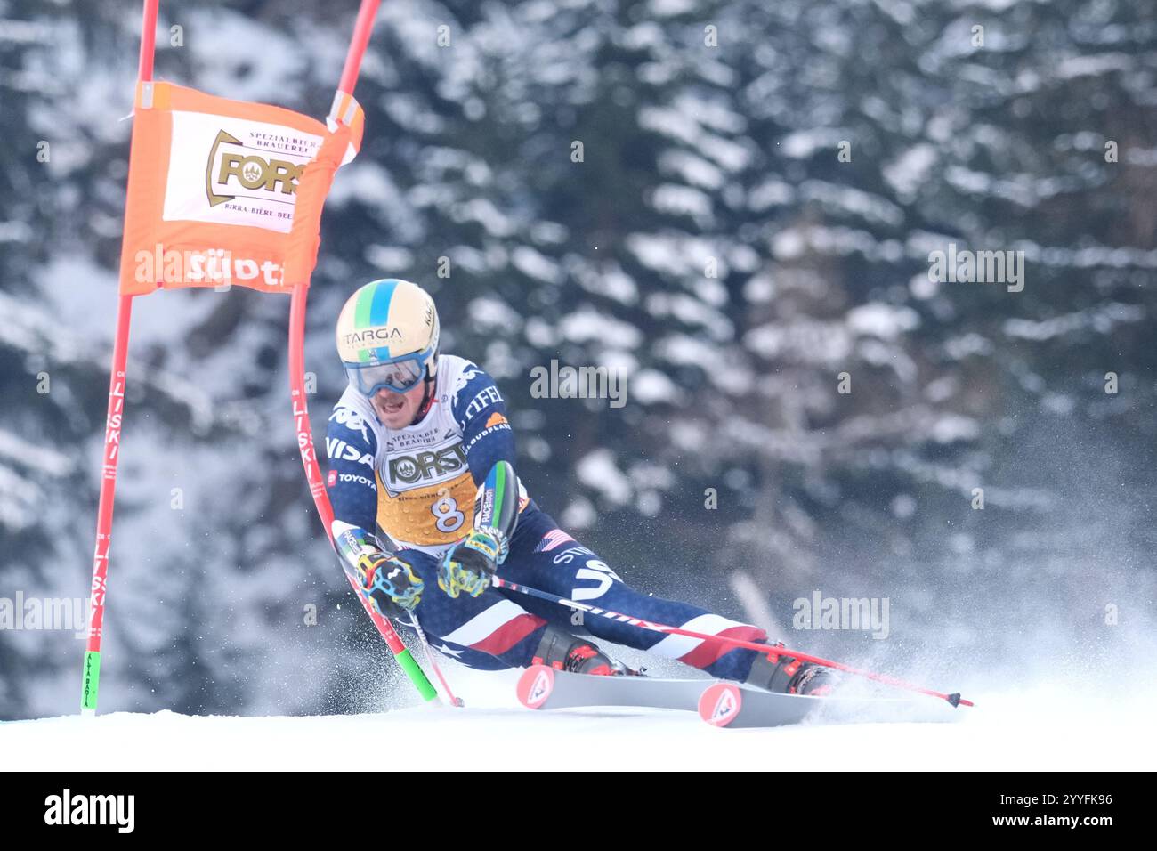 River Radamus of Team United States competes during the Audi FIS Alpine ...