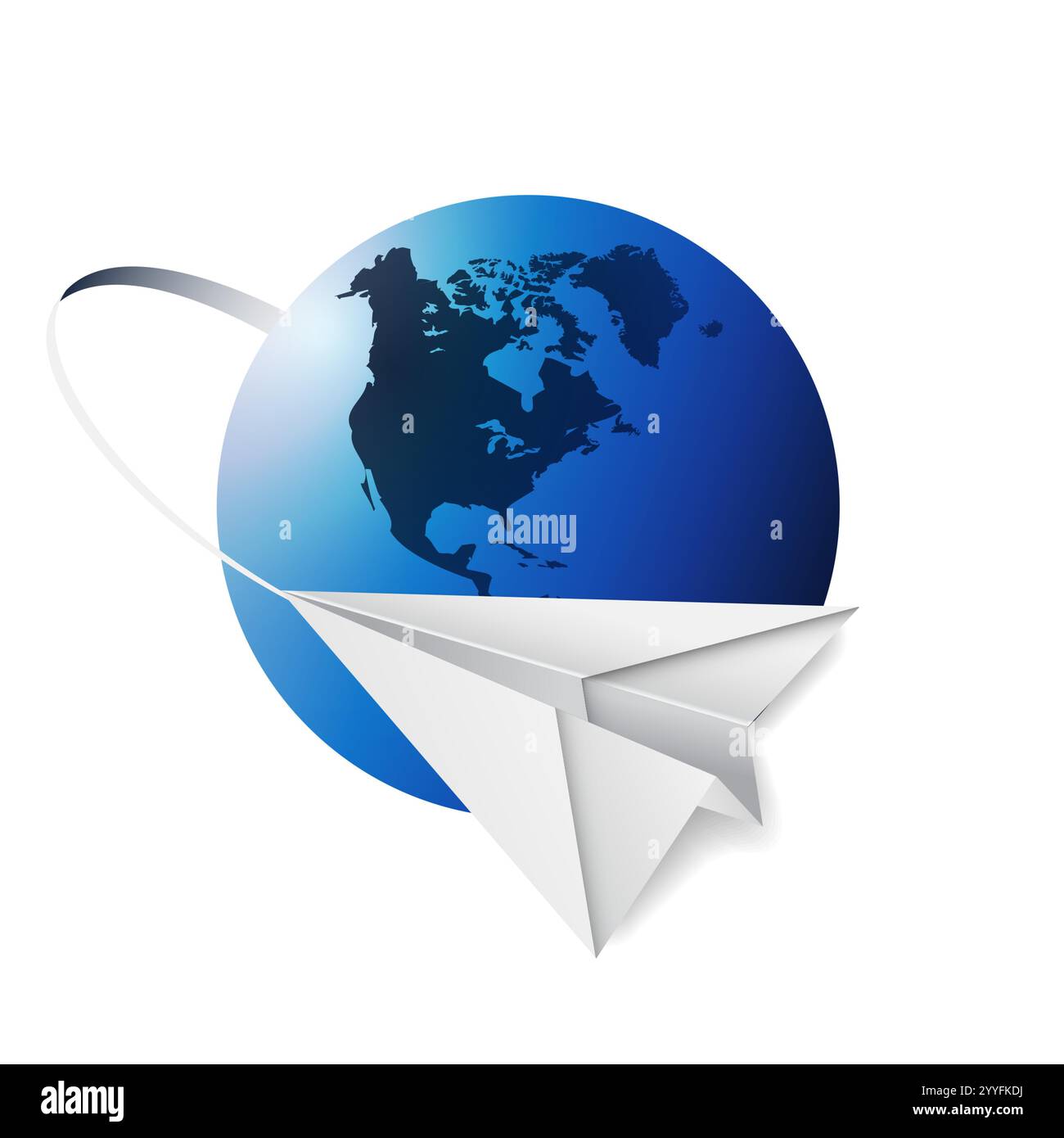 Traveling Around the World - Aviation, Travel by Airplane Concept ...