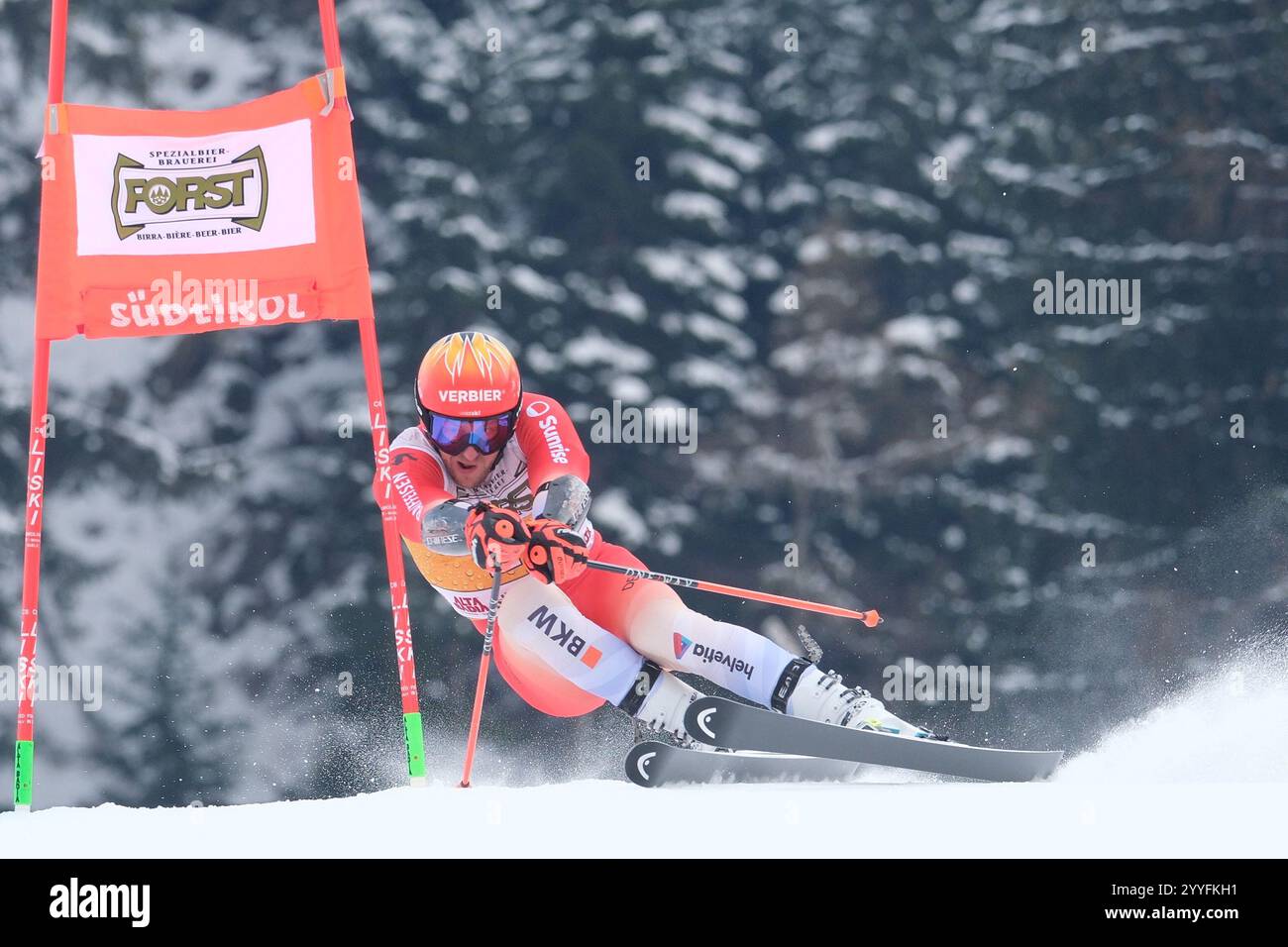 Alta Badia, Italy. 22nd Dec, 2024. Justin Murisier of Team Switzerland ...