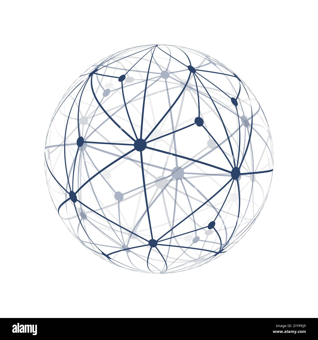 Black and White Modern Minimal Style Polygonal Networks Structure, Digital Communications ...