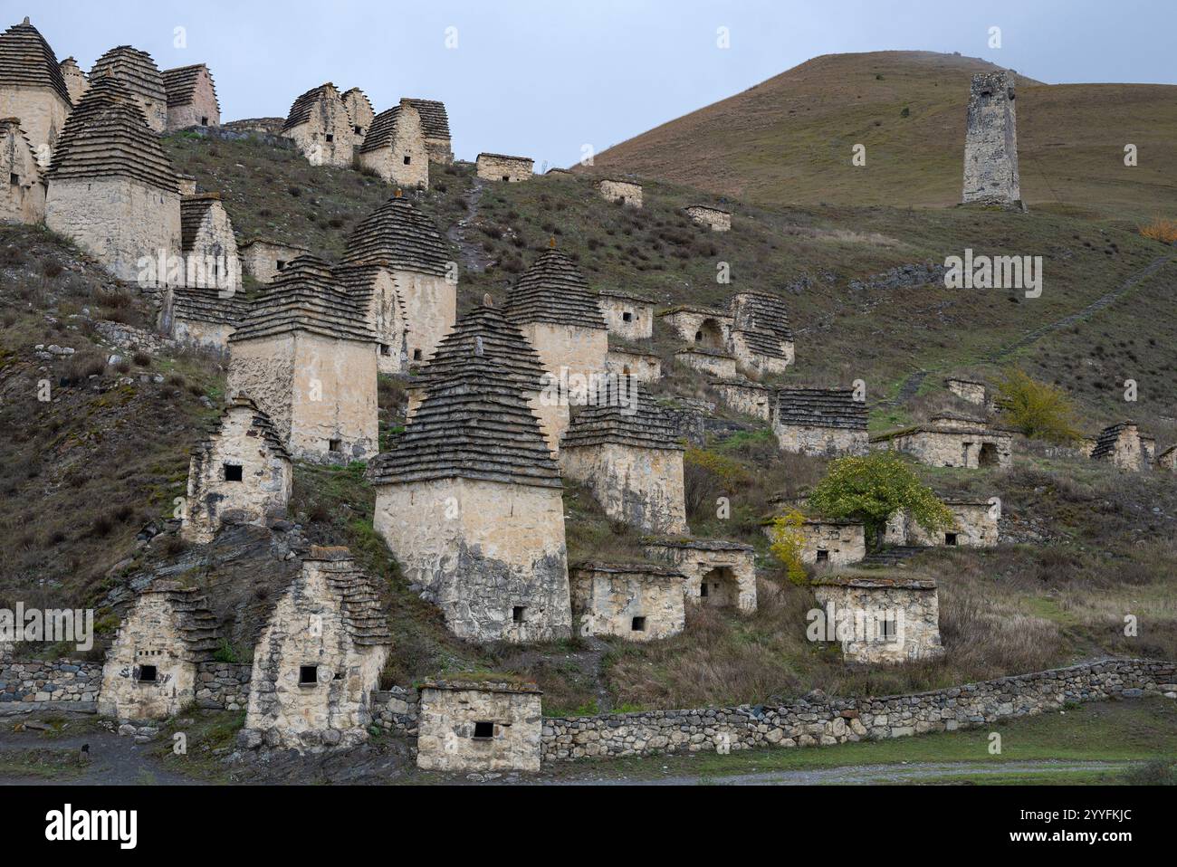 Dargavs. An ancient burial complex. Ossetia, Russia Stock Photo - Alamy