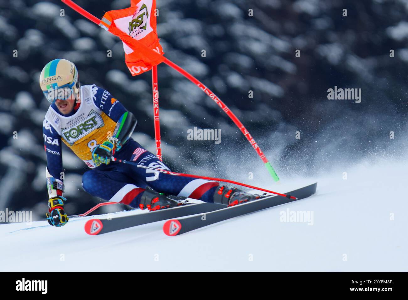 Alta Badia, Italy. 22nd Dec, 2024. River Radamus (USA) Rossignol during ...