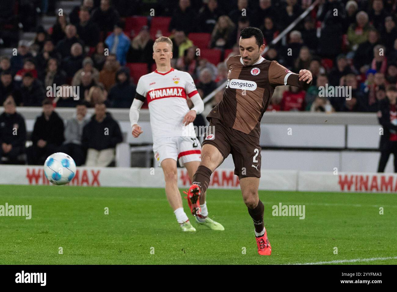 Stuttgart, Deutschland. 21st Dec, 2024. Manolis Saliakas (FC St. Pauli ...