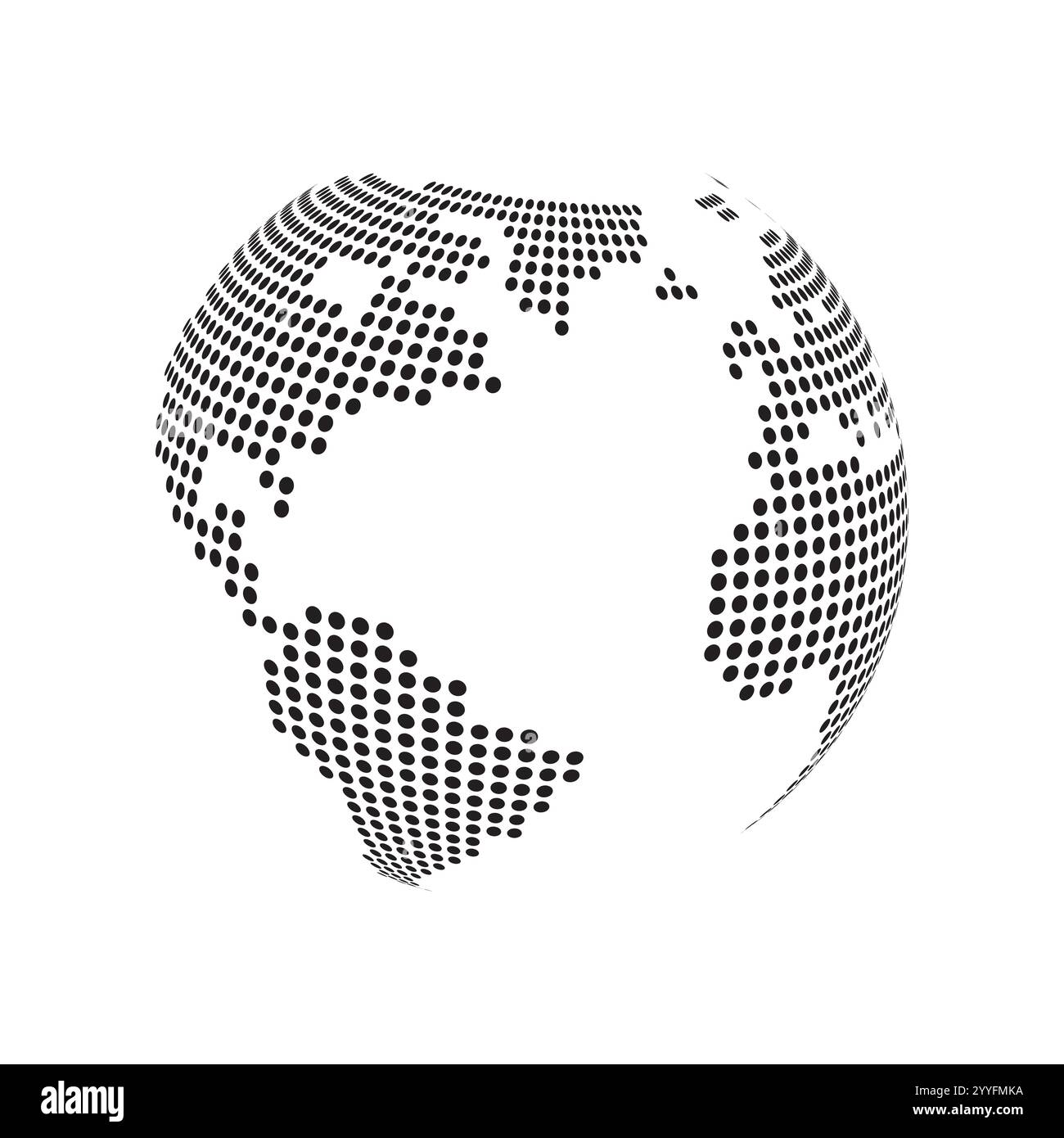 Big Black and White Transparent Spotted Earth Globe Design - Global ...
