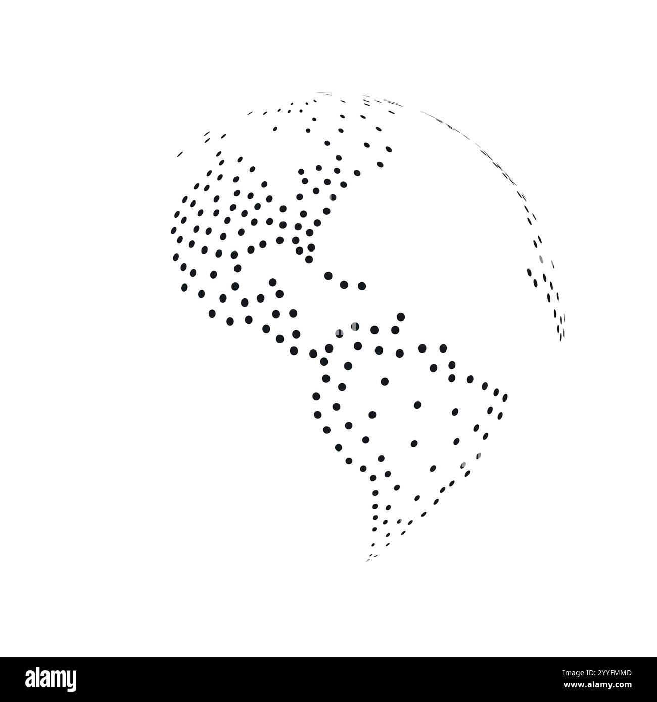 Big Transparent Spotted Earth Globe Design Isolated on White Background ...