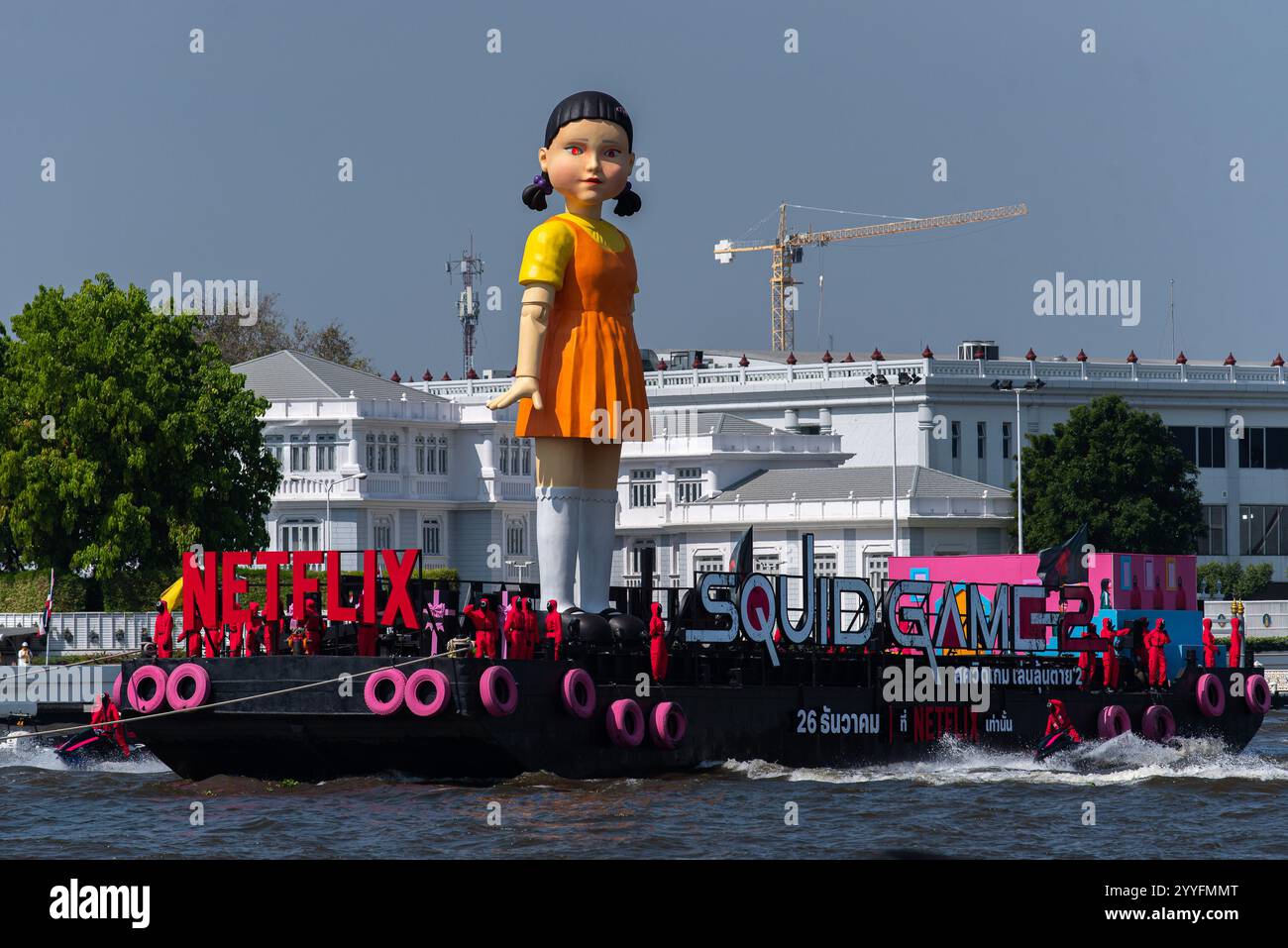 Bangkok, Thailand. 22nd Dec, 2024. A 12 meter-tall statue of Young-hee ...