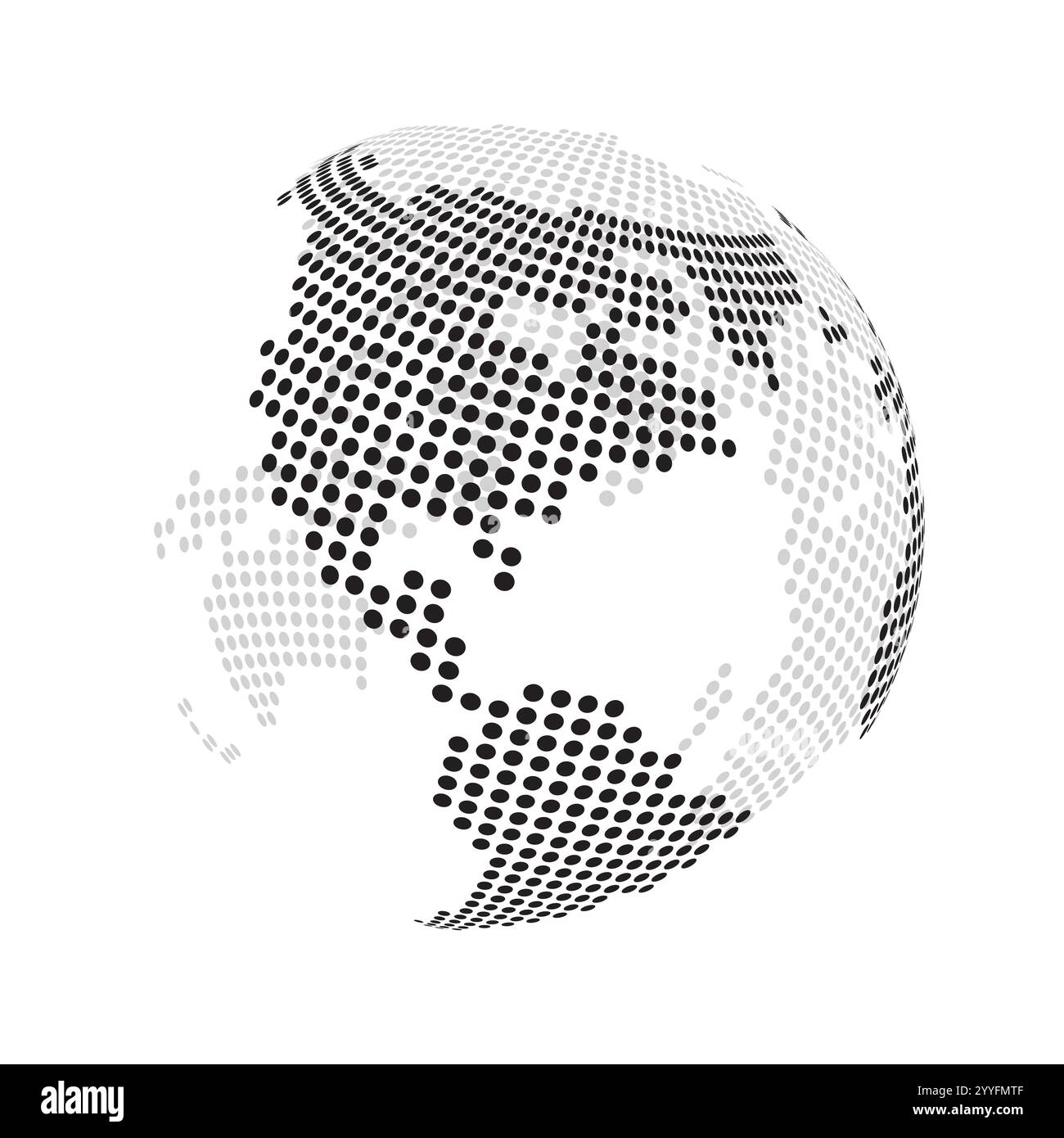 Big Black and White Transparent Spotted Earth Globe Design - Global ...
