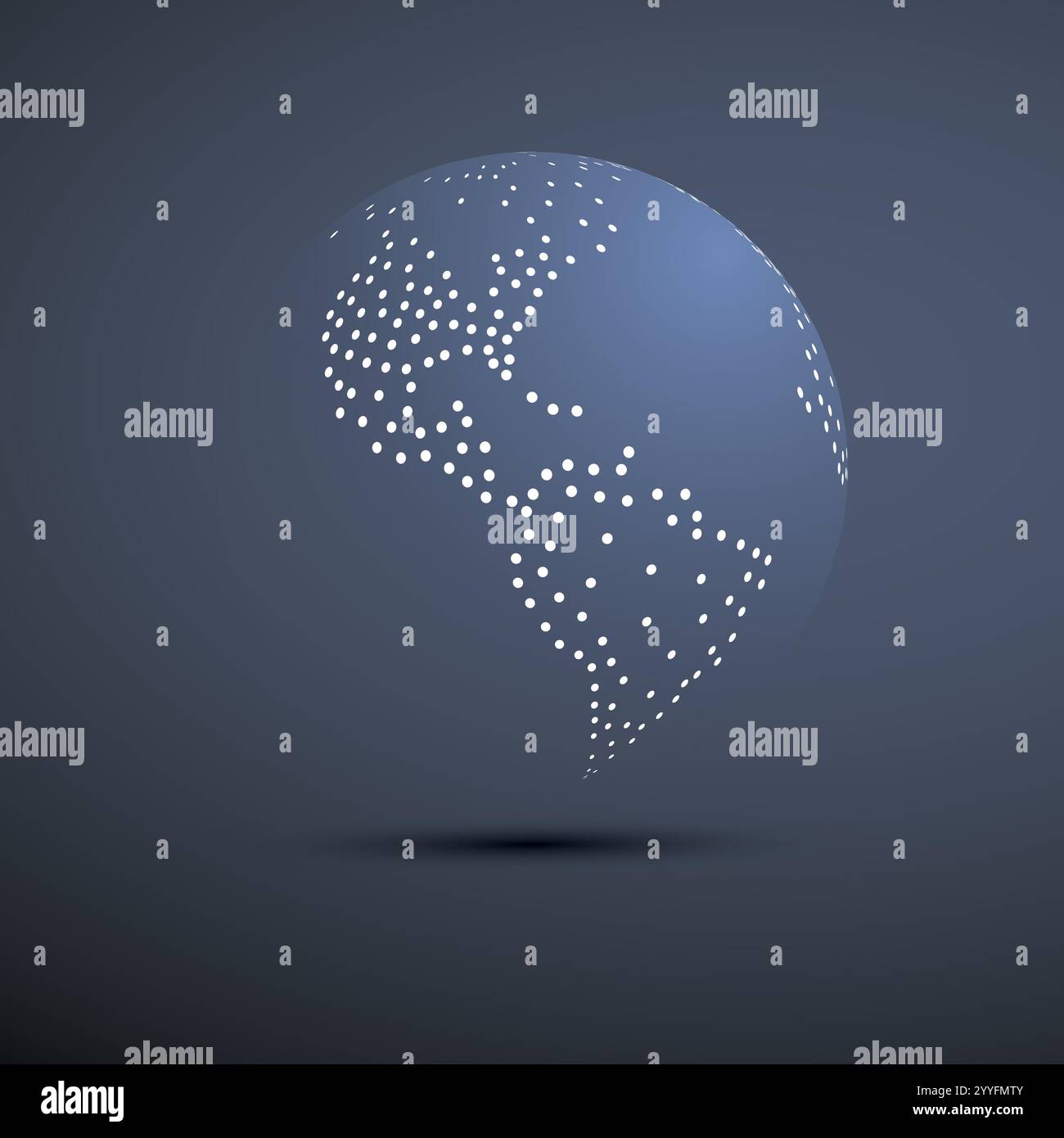 Big Transparent Spotted Earth Globe Design - Global Business, Technology, Globalisation Concept ...
