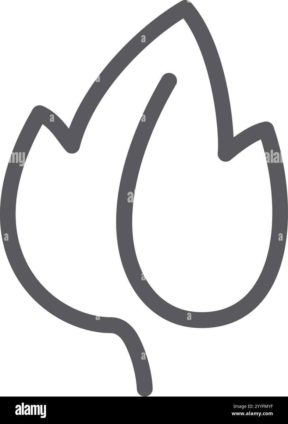 Minimalist vector illustration featuring a stylized hop leaf ...