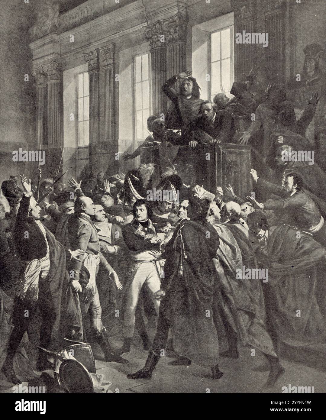 le général Bonaparte, coup d'Etat du 18 Brumaire an VIII organisé par ...