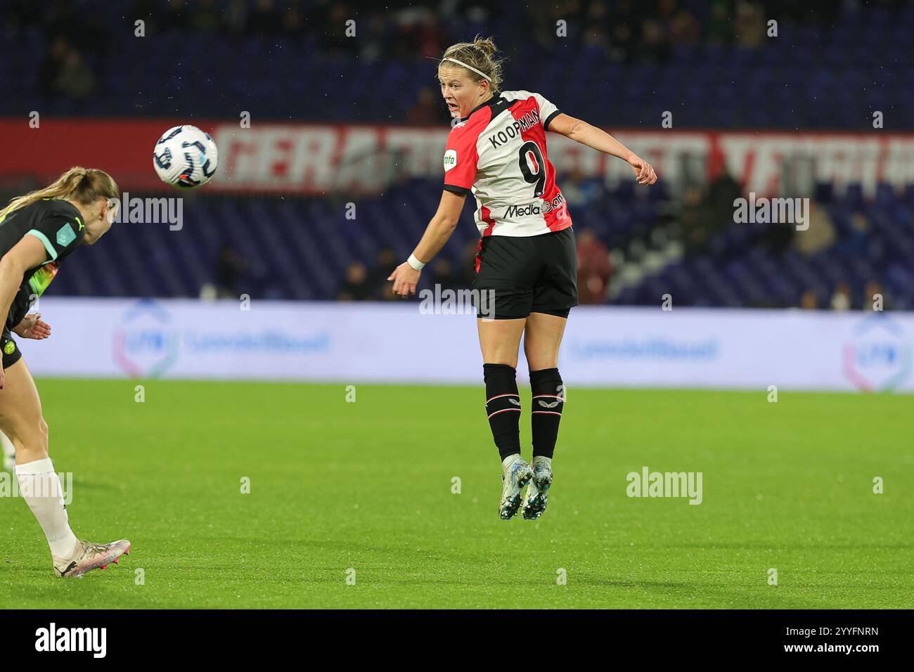Sanne Koopman (9) of Feyenoord pictured during a female soccer game ...