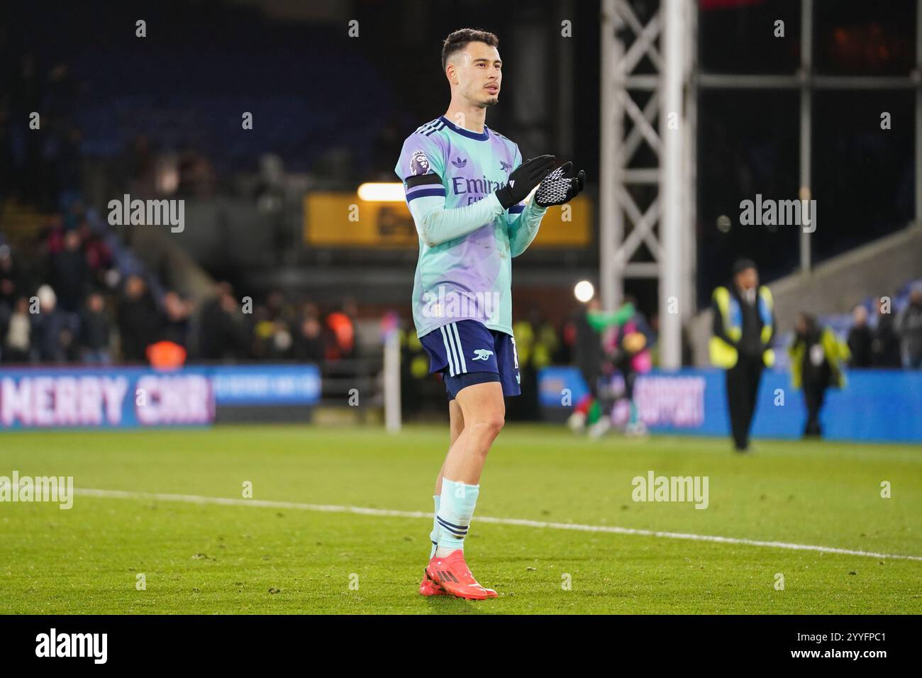 Gabriel Martinelli of Arsenal clapping the fans after the Crystal ...