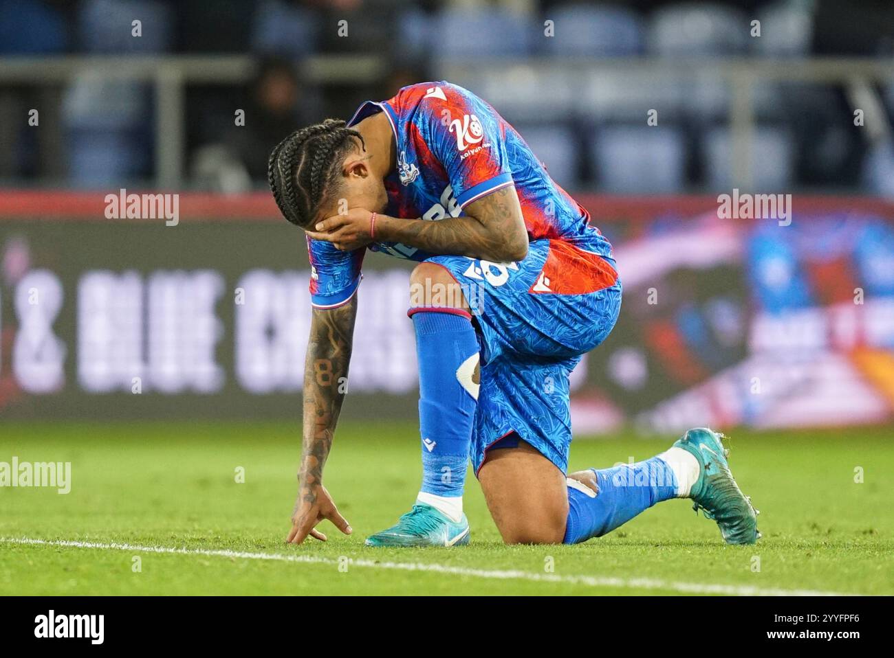 London, UK. 21st Dec, 2024. Chris Richards of Crystal Palace looks ...