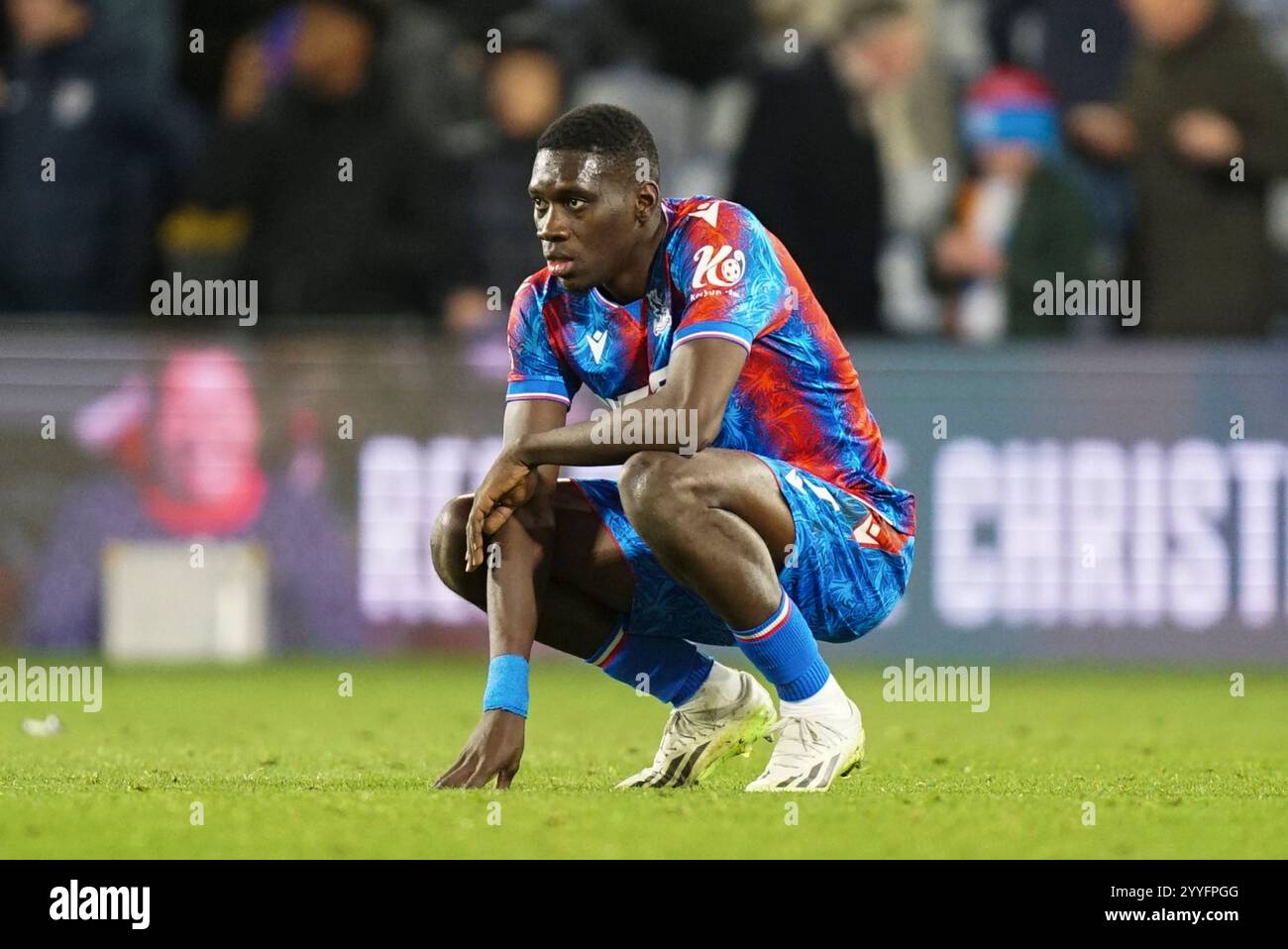 London, UK. 21st Dec, 2024. Jeffrey Schlupp of Crystal Palace looks ...