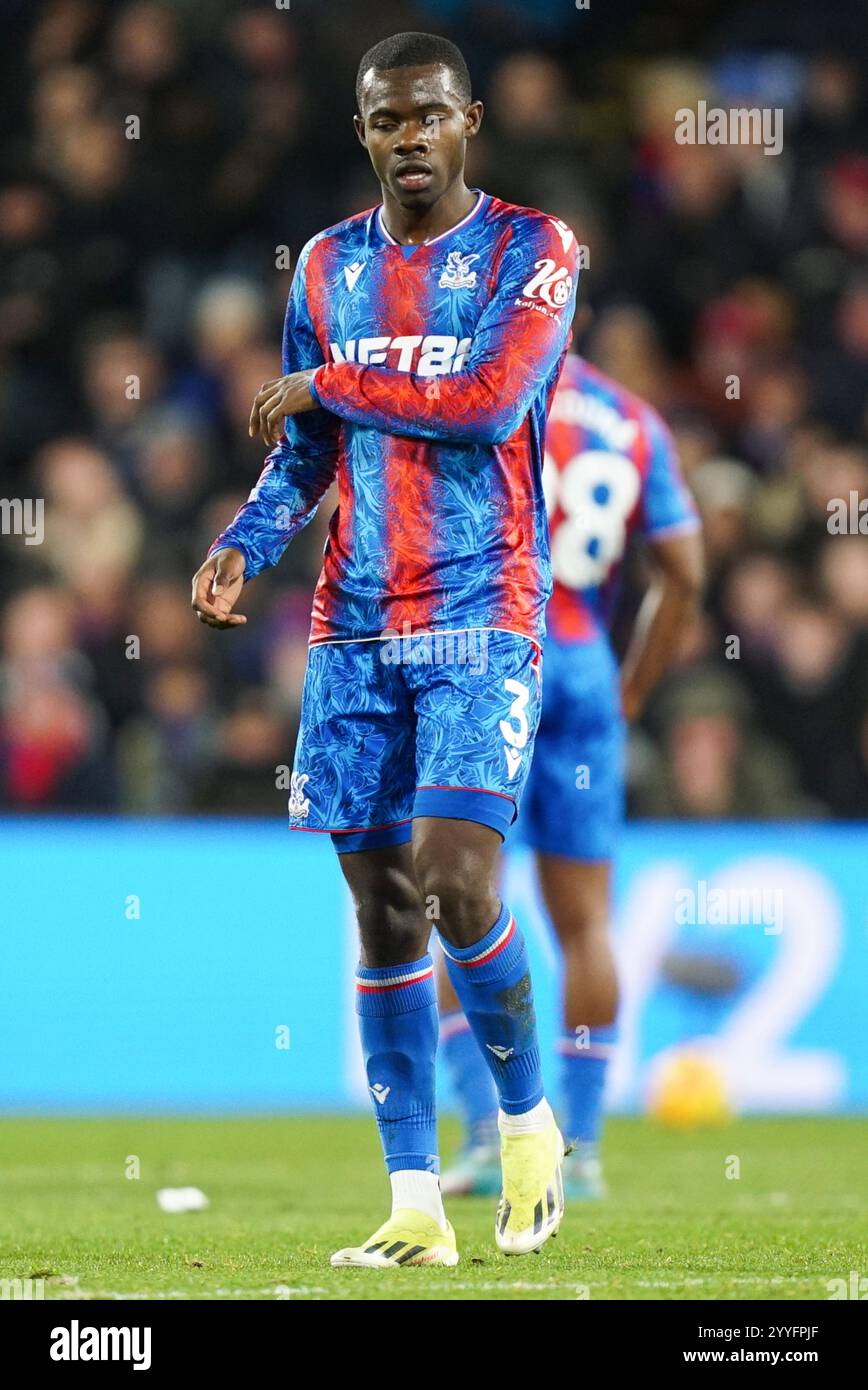 London, UK. 21st Dec, 2024. Tyrick Mitchell of Crystal Palace during ...