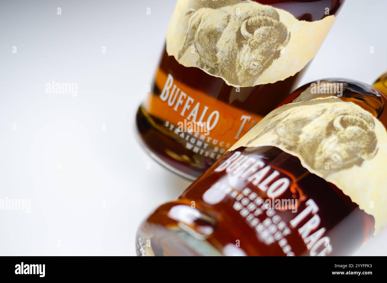 LONDON, UK - 15 FEBRUARY 2024 Buffalo Trace Kentucky Straight Bourbon ...