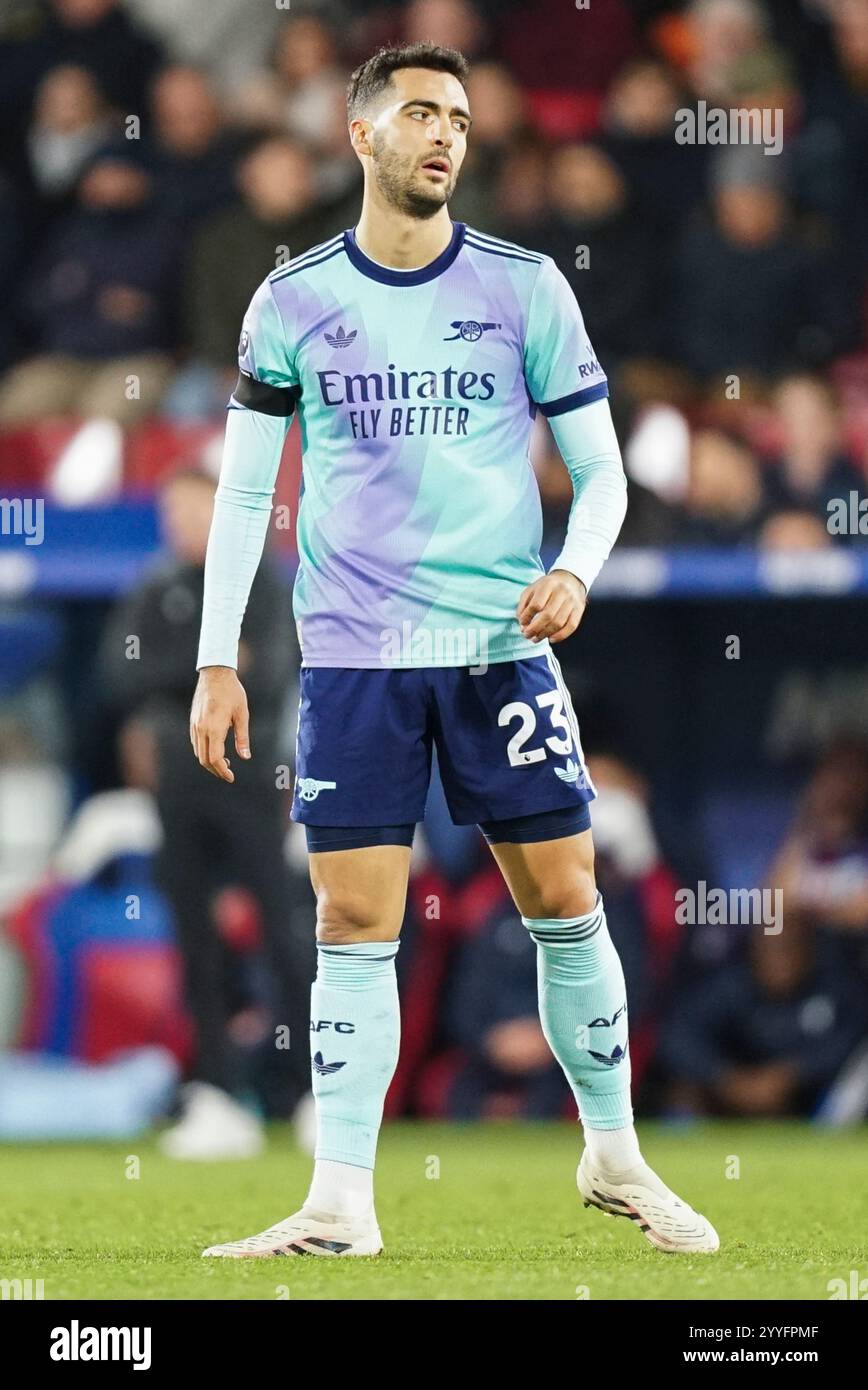London, UK. 21st Dec, 2024. Mikel Merino of Arsenal during the Crystal ...