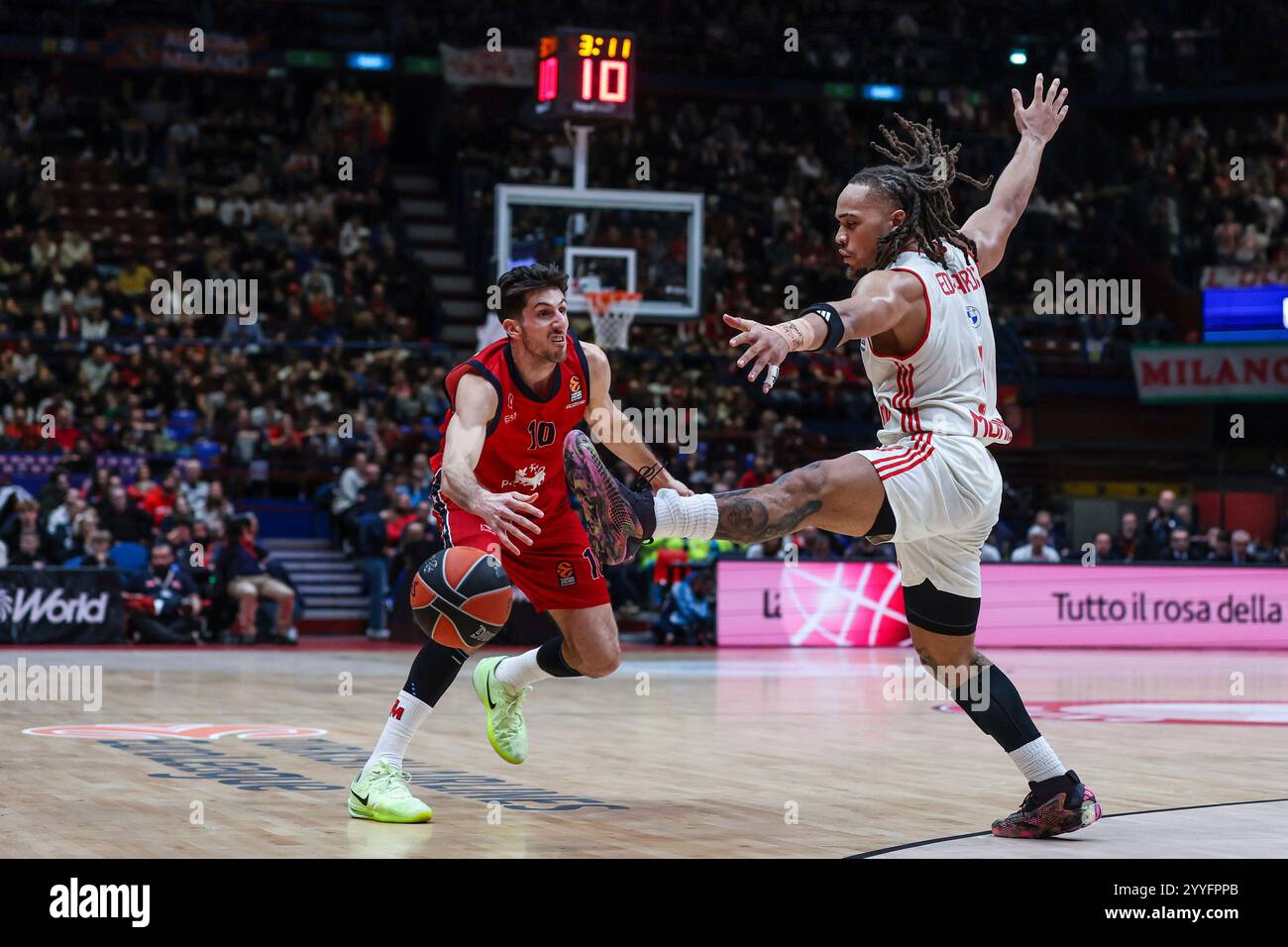 L R Leandro Bolmaro 10 Of Ea7 Emporio Armani Milan Competes For The