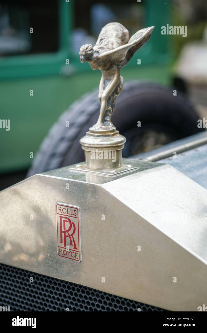 The Spirit of Ecstasy Sculpture bonnet mascot on Rolls-Royce Twenty ...