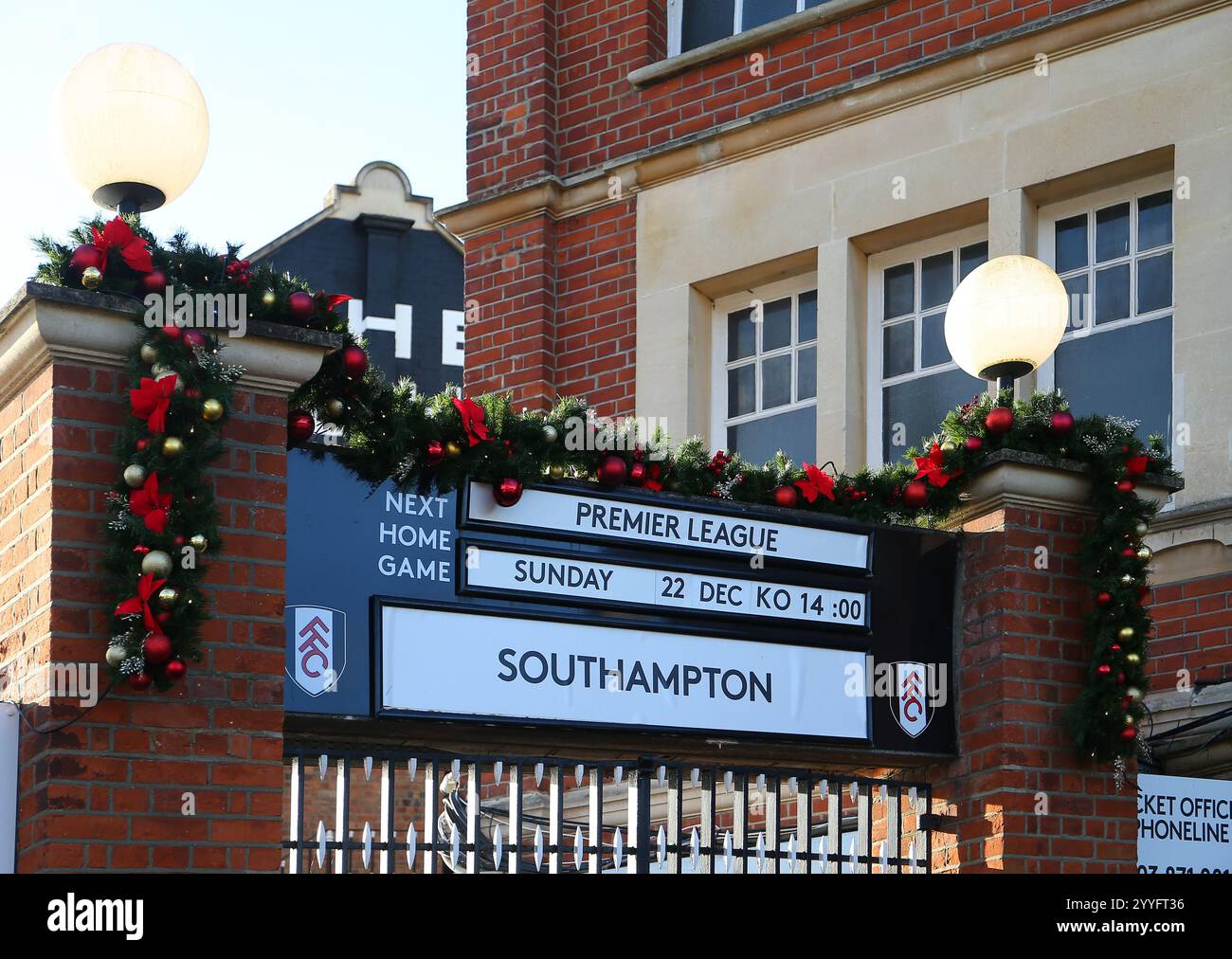 Craven Cottage, Fulham, London, UK. 22nd Dec, 2024. Premier League ...