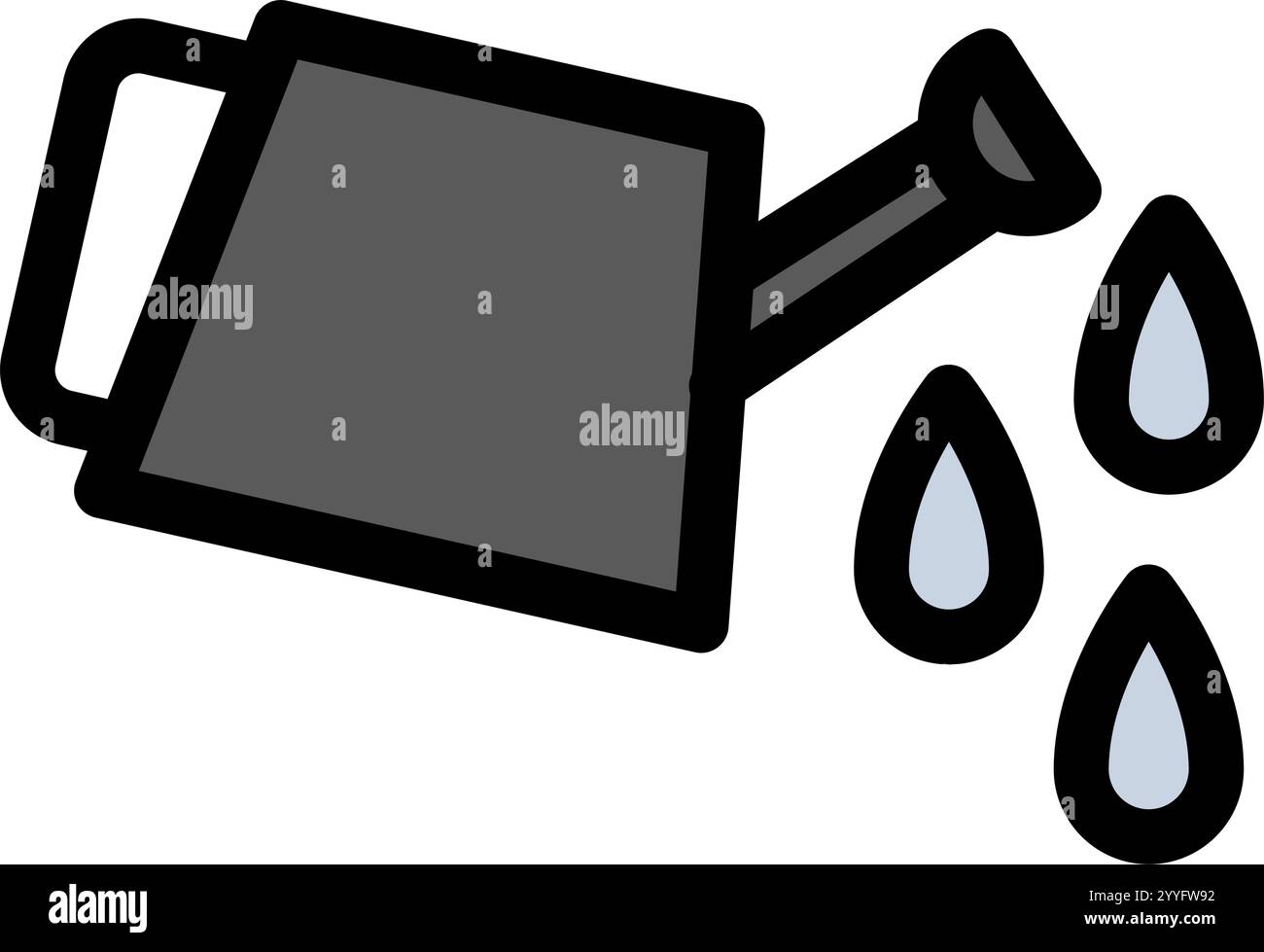 Watering can symbol - Ecological farming icon Stock Vector Image & Art ...