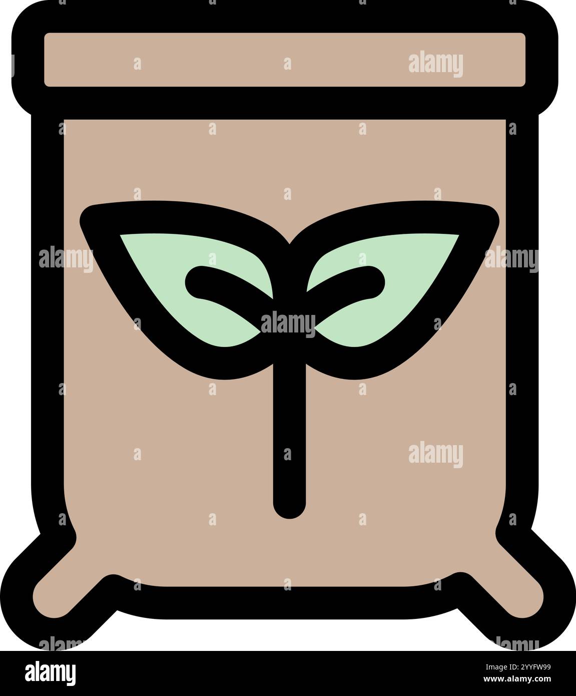 Seeds package symbol - Ecological farming icon Stock Vector Image & Art ...