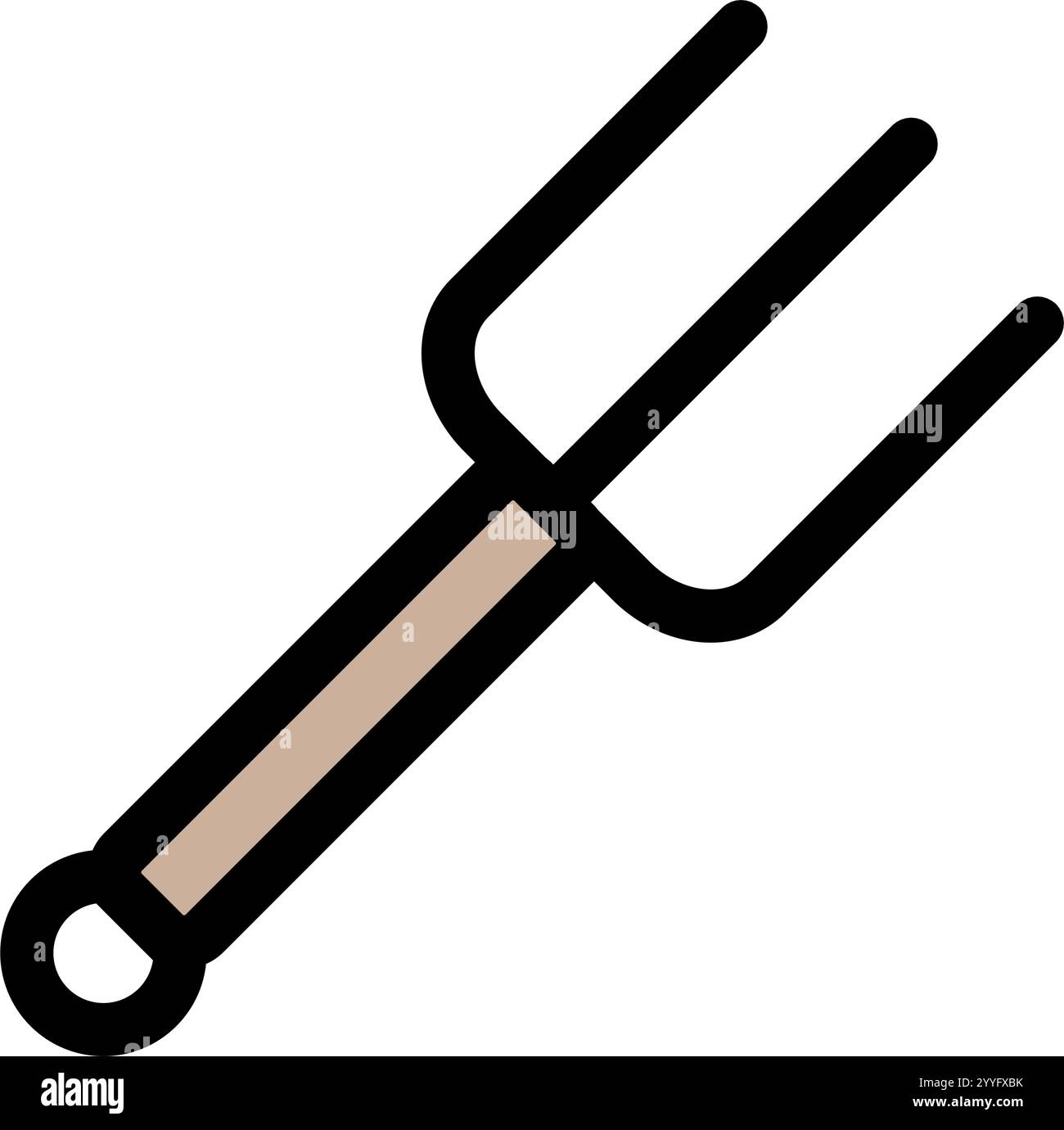 Pitchfork symbol - Ecological farming icon Stock Vector Image & Art - Alamy