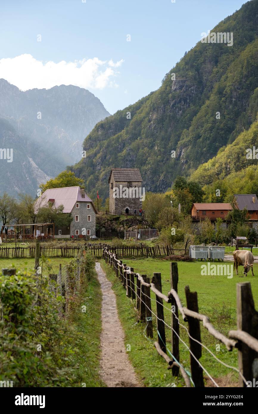 Albanian alps, Peaks of the Balkans trail Stock Photo - Alamy