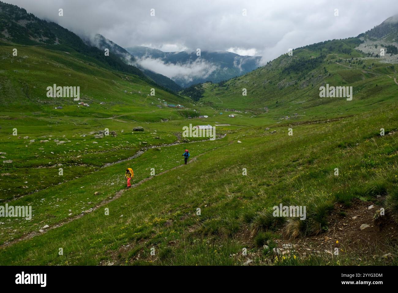Albanian alps, Peaks of the Balkans trail Stock Photo - Alamy