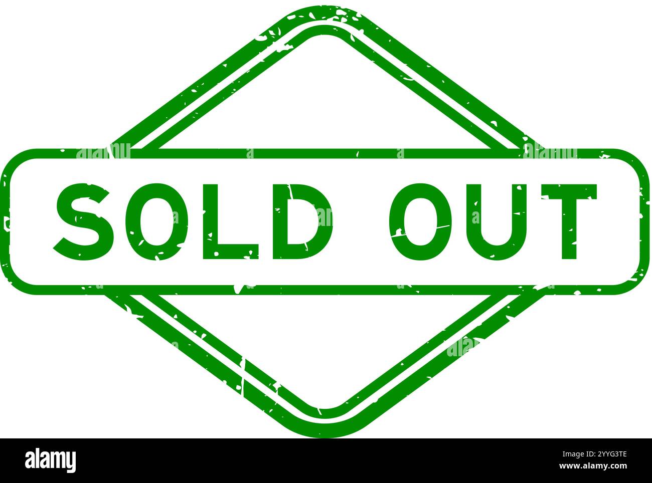 Grunge green sold out word rubber seal stamp on white background Stock Vector Image & Art - Alamy