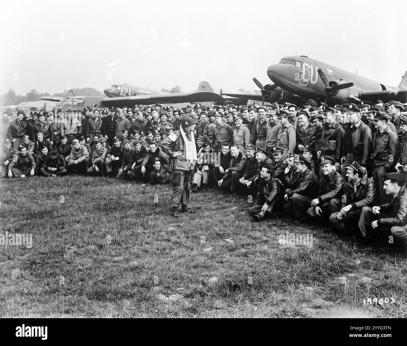 WWII - Brigadier General Anthony C. McAuliffe, artillery commander of ...
