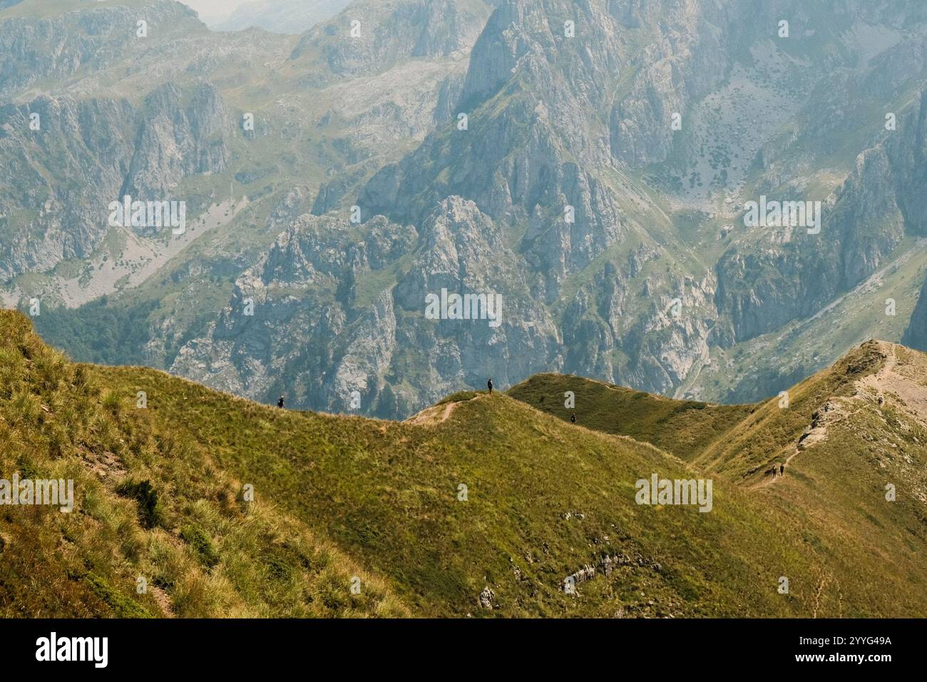 Albanian alps, Peaks of the Balkans trail Stock Photo - Alamy