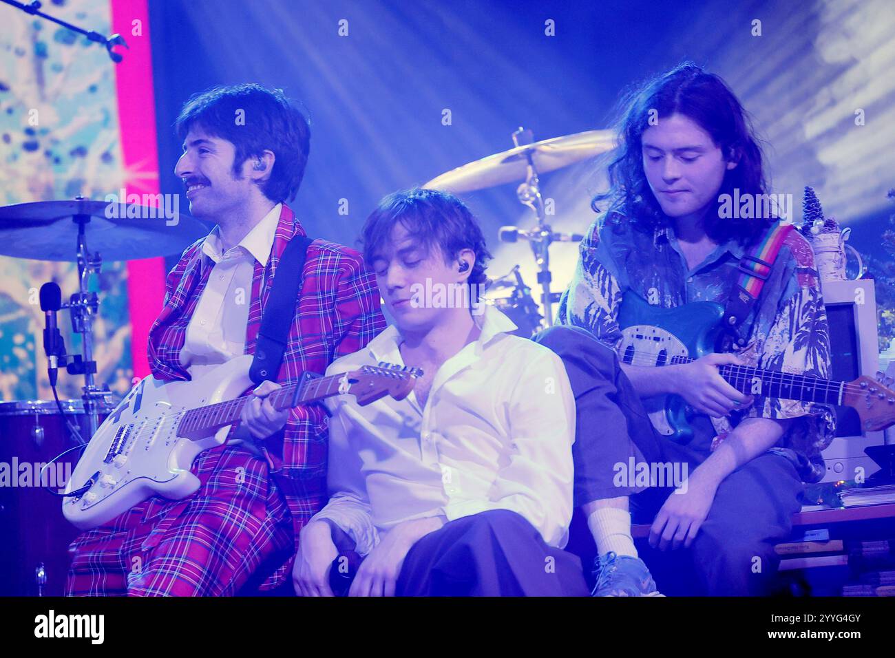 Carson Coma frontman Giorgio Fekete, percussionist Péter Gaál and ...