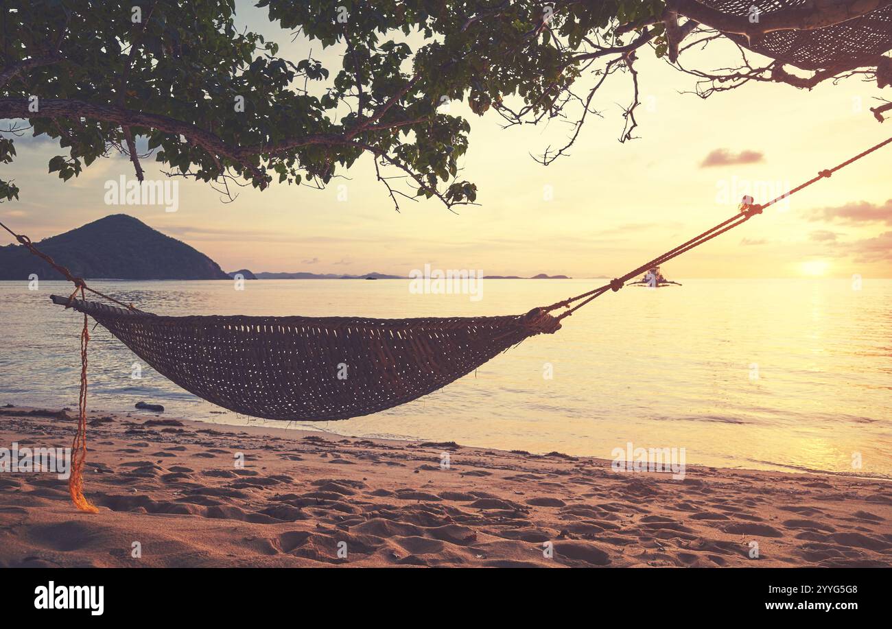 Beautiful sunset on remote beach hi-res stock photography and images ...