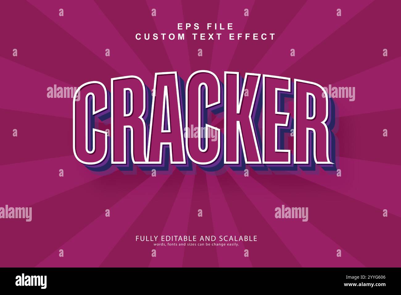 Editable 3D text Effect Stock Vector Image & Art - Alamy