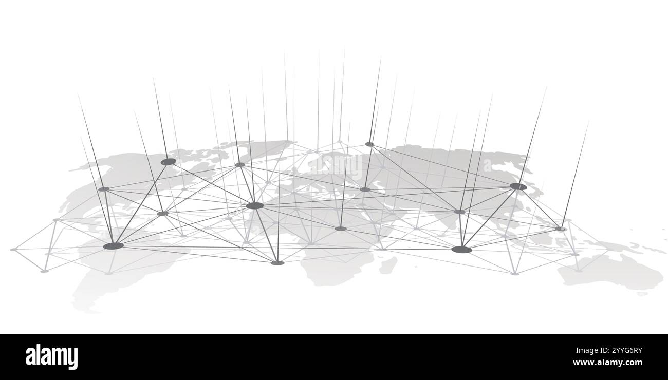 Black and White Modern Minimal Style Polygonal Network Structure ...