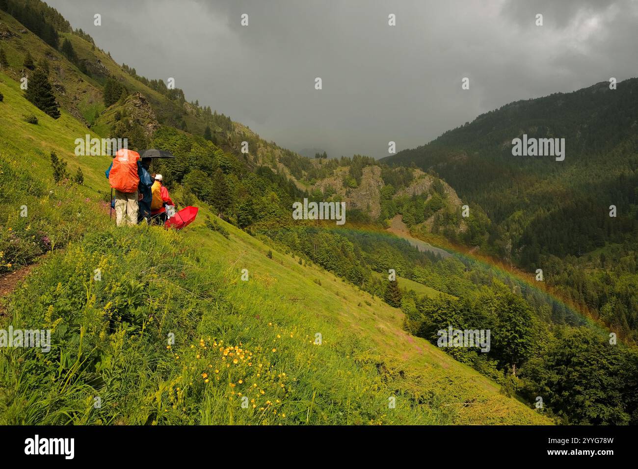 Albanian alps, Peaks of the Balkans trail Stock Photo - Alamy