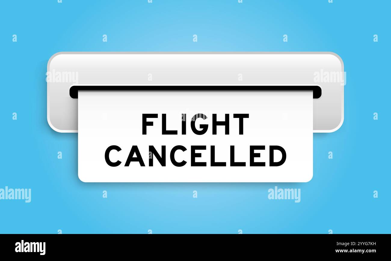 Flight information cancelled Stock Vector Images - Alamy