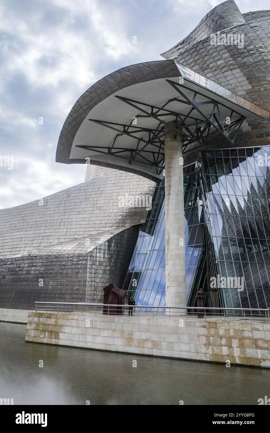 Bilbao, Spain - 16 Dec, 2024: Exterior of the Guggenheim Museum in ...