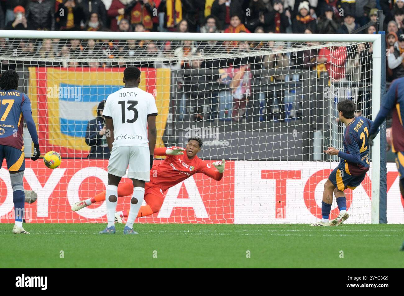 Romaâ??s Paulo Dybala goal 1-0 during the Italian Football Championship ...