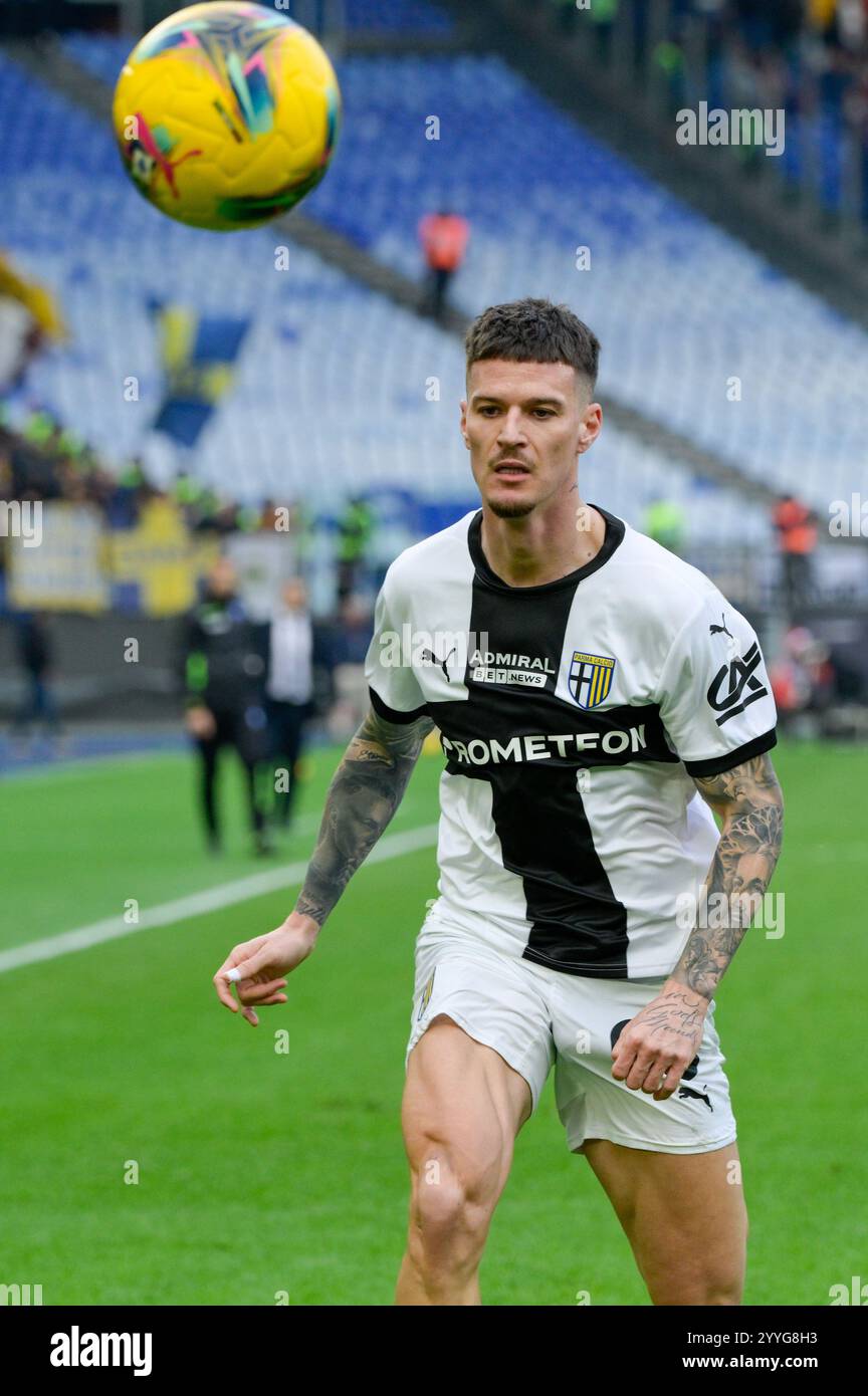 Parmaâ??s Dennis Man during the Italian Football Championship League A ...
