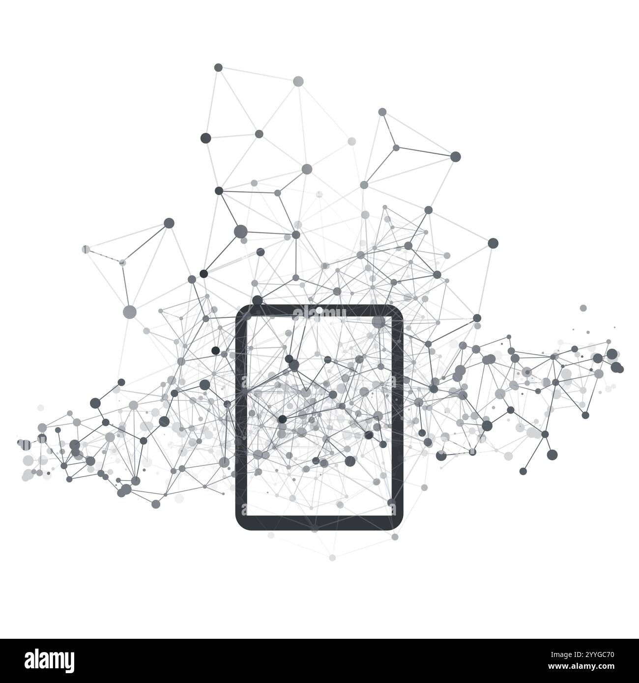 Network connections concept Cut Out Stock Images & Pictures - Alamy