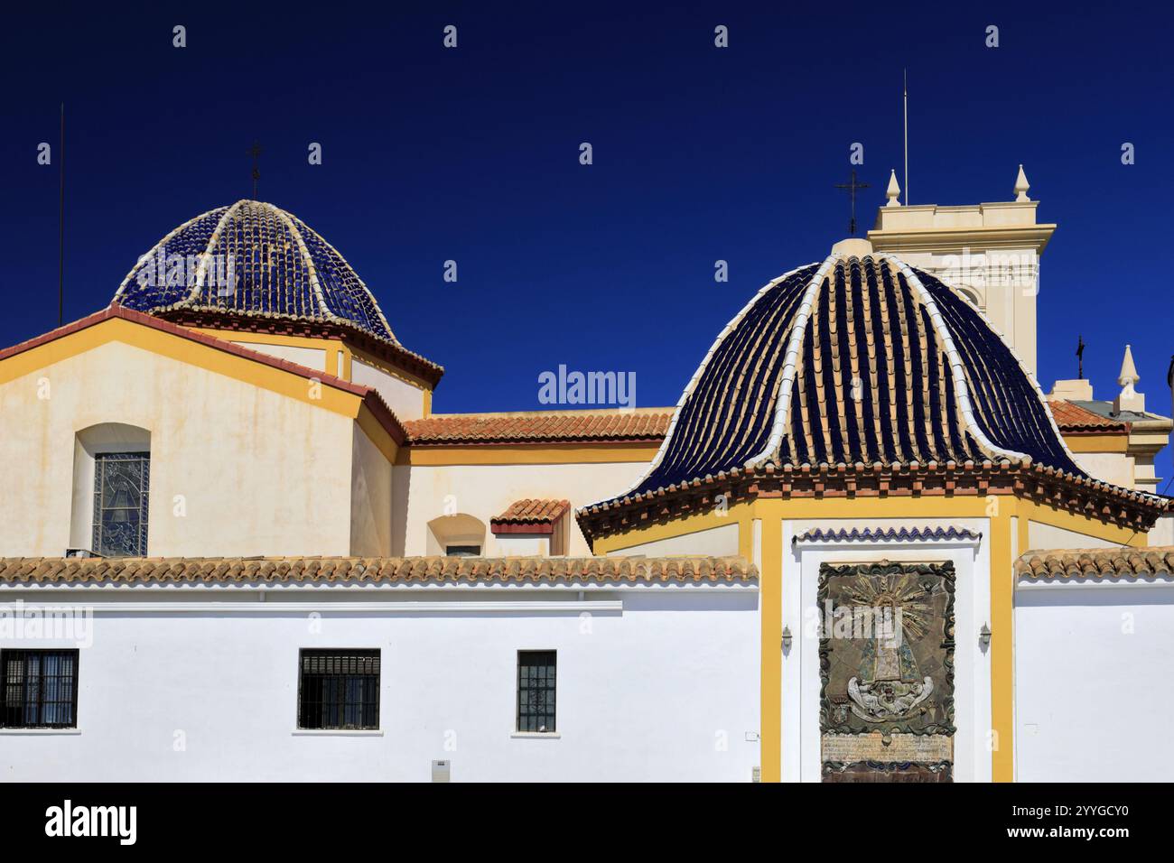 The Church of Saint James and Saint Anne, Old town Benidorm, Costa ...