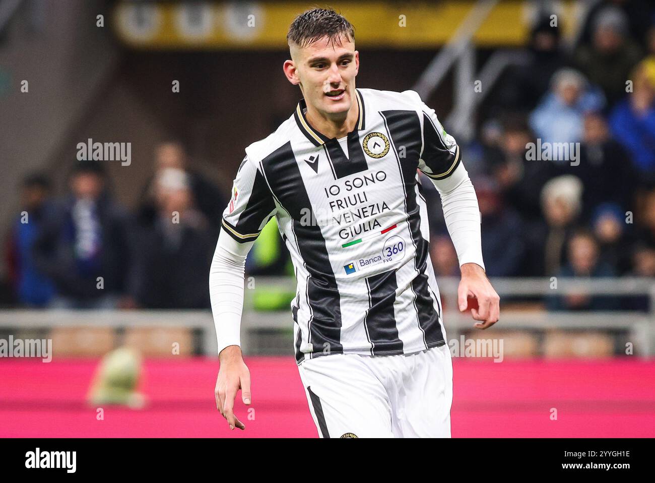 Milan, Italie. 19th Dec, 2024. Lorenzo LUCCA of Udinese Calcio during ...