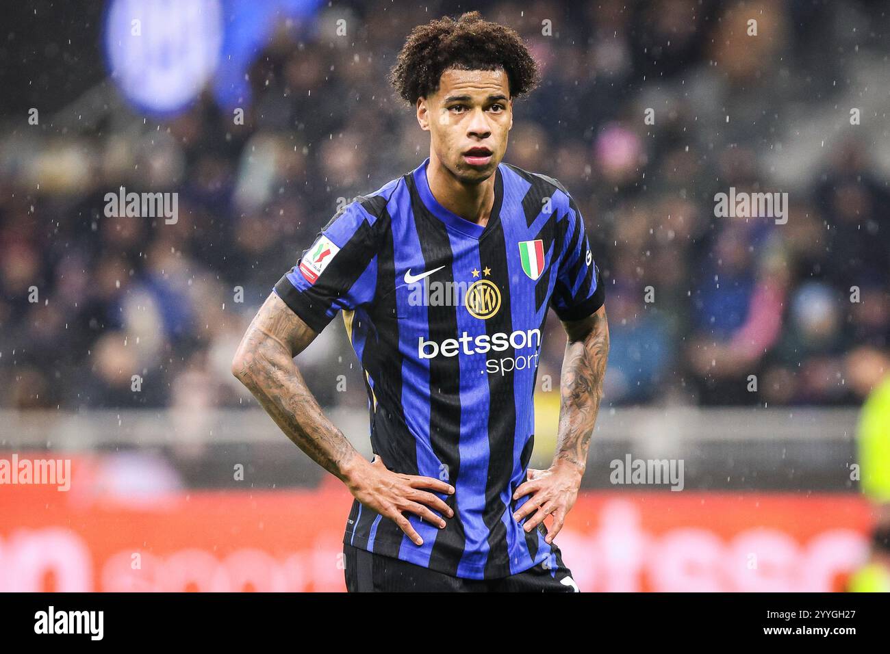 Milan, Italie. 19th Dec, 2024. Tajon BUCHANAN of Inter Milan during the ...