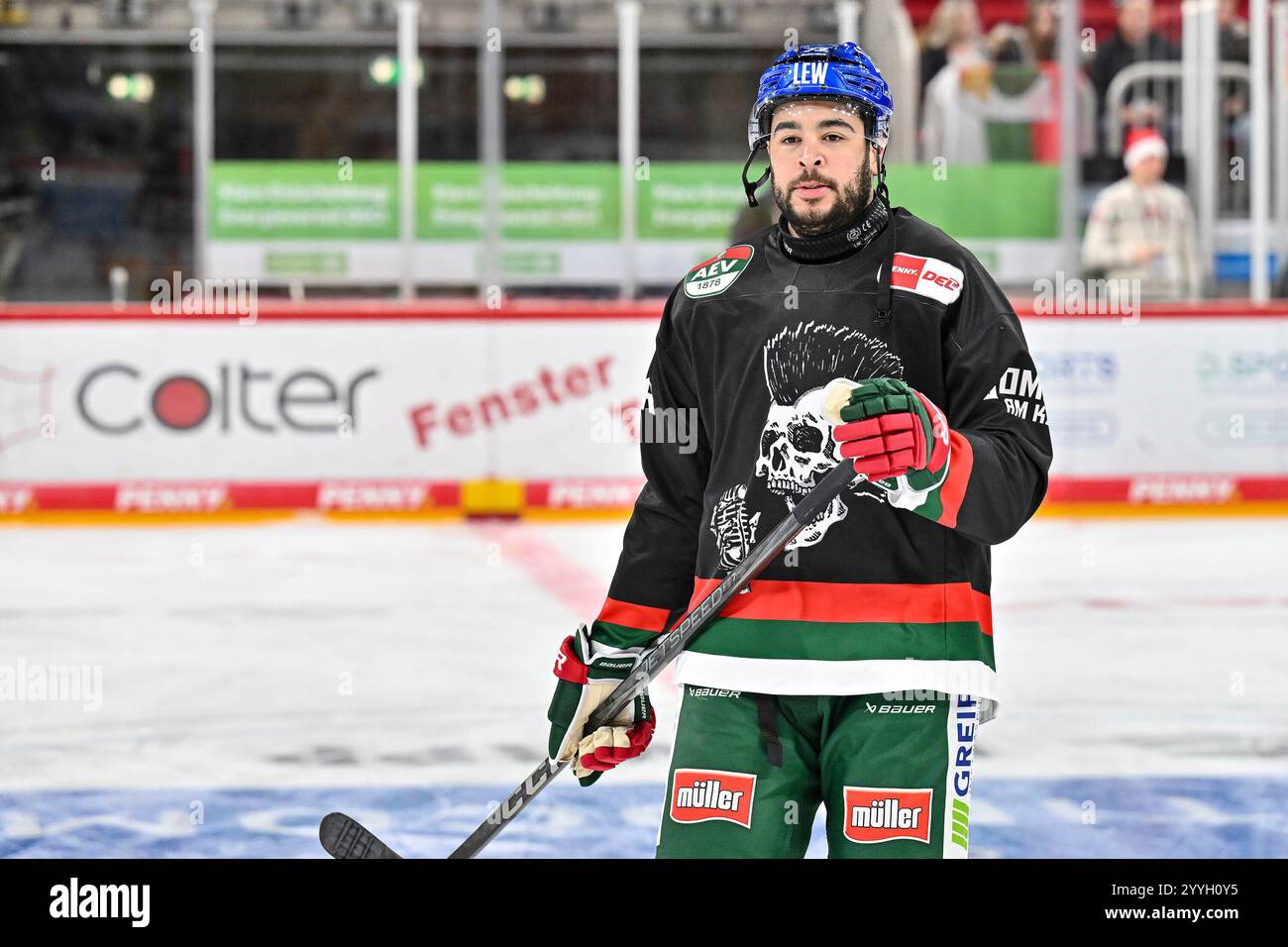 Beim warmup - Nicholas BAPTISTE (Augsburger Panther 73)/Freisteller ...